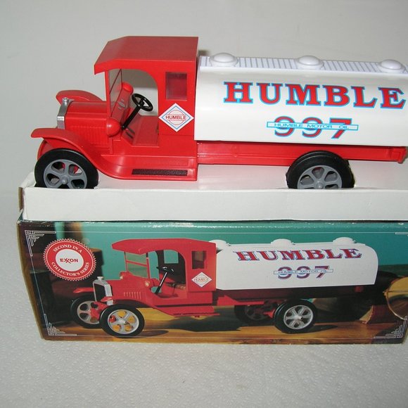 EXXON | Toys | Vintage Exxon Humble 997 Gas Toy 931 Tanker Truck 1994 ...